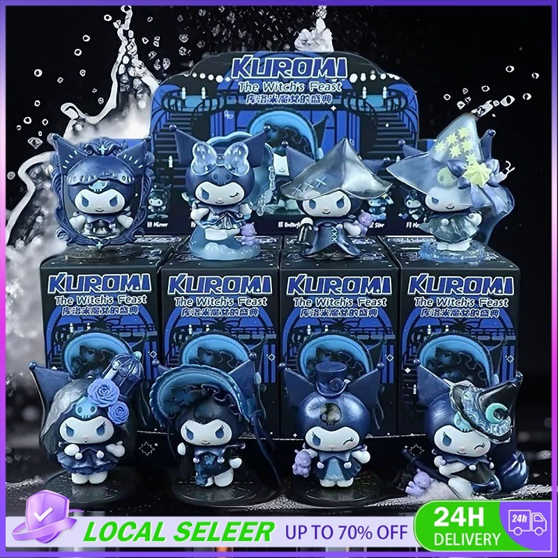 8pcs/Set Lucky Divination Series Sanrio Kuromi Blind Box Blind Box Kuromi Figures Doll ...