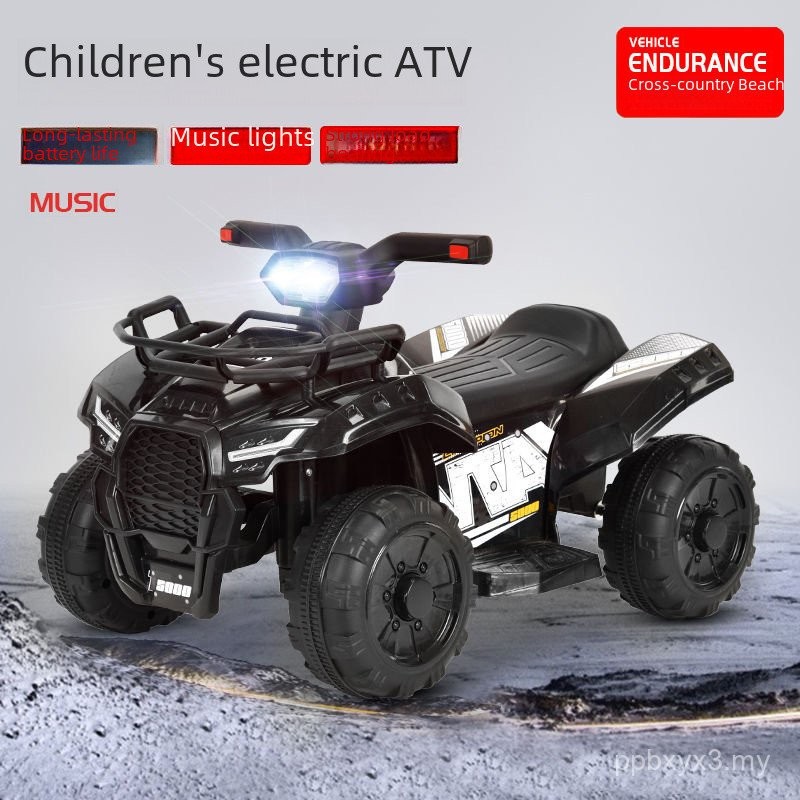 Children Electric Motorcycle Four-Wheeled Car Male Female Baby Toy Car ...