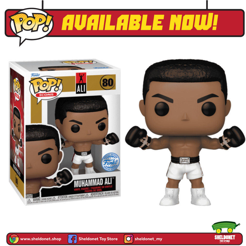Funko Pop! Icons: Muhammad Ali (Arms Out) [Exclusive] | Shopee Malaysia