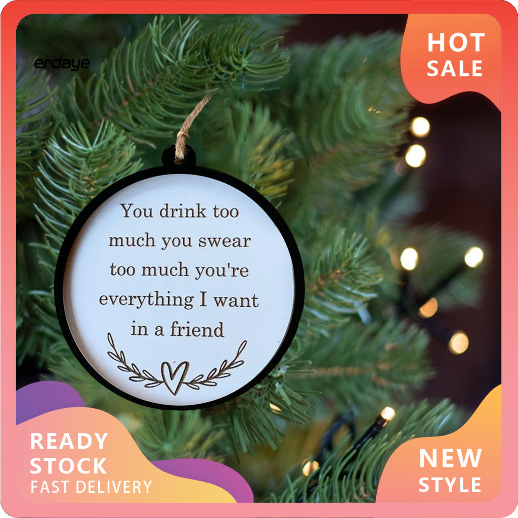 EYD- Holiday Blessings Hanging Ornaments Christmas Tree Ornament Gift ...