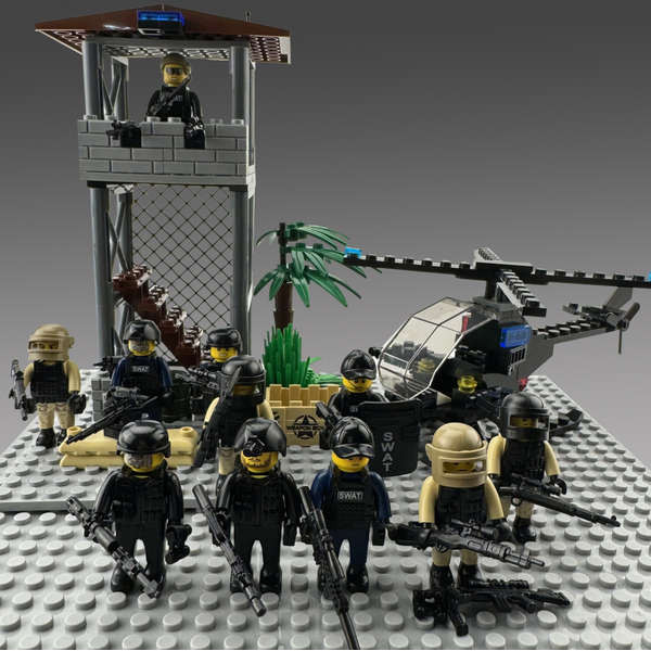 Chinese Special Forces Mannequir Military Base Armed Police Helicopter ...