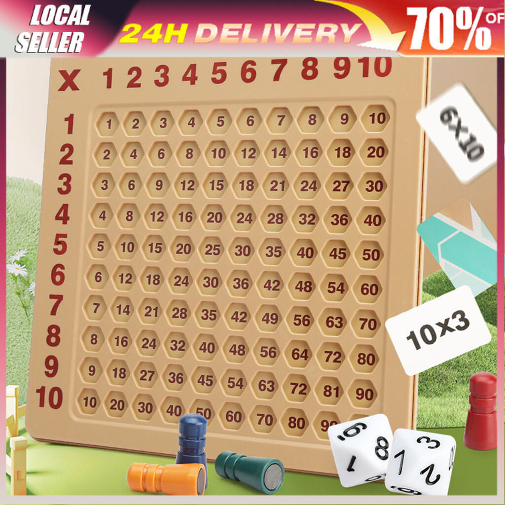 MYFun Magnetic Math Teaching Aid Wooden multiplication board game ...