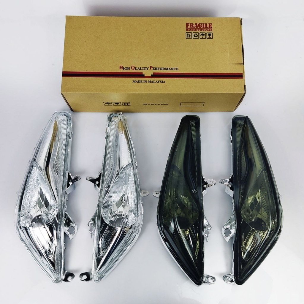 HONDA WAVE-DASH-2-FI/DASH125-FI/WAVE CX ALPHA ( SMOKE) FRONT SIGNAL SET ...