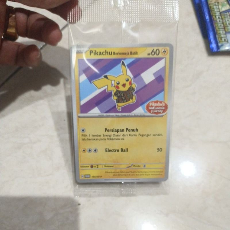 Pikachu Pokemon Tcg Indonesia Batik Shirt 101/SV-P | Shopee Malaysia