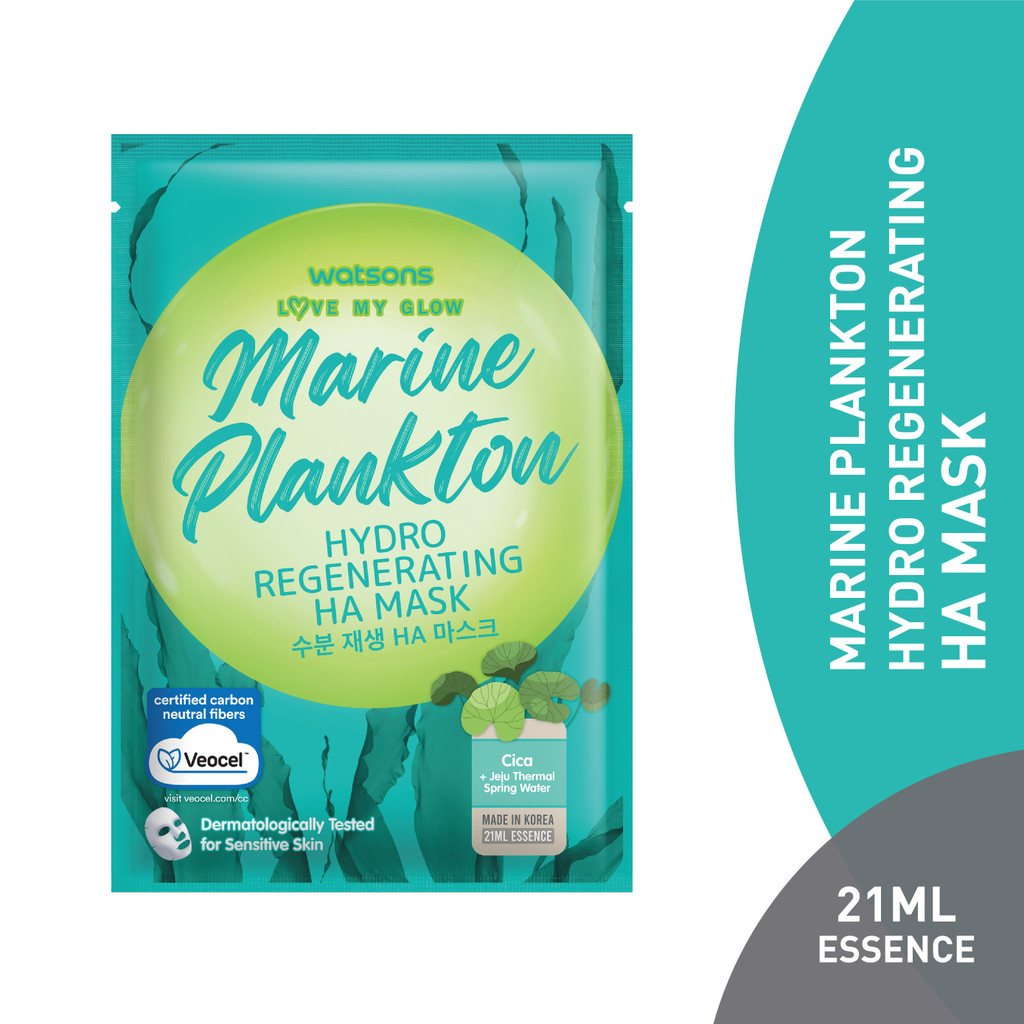 WATSONS Marine Plankton Hydro Regenerating HA Mask 1s | Shopee Malaysia