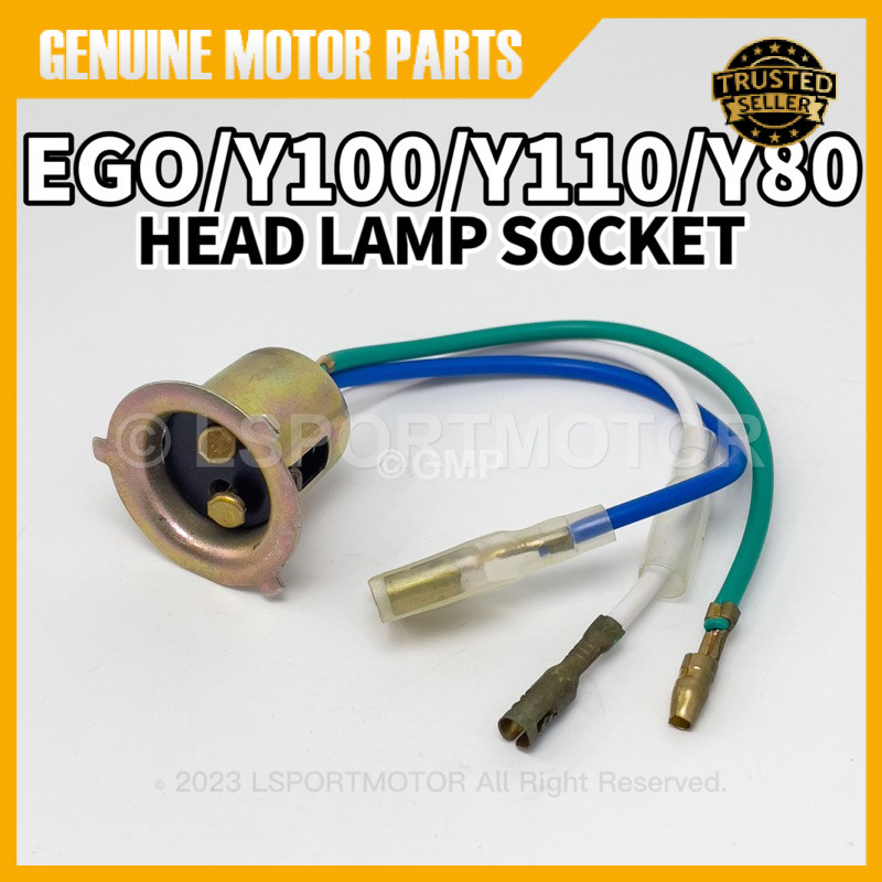 YAMAHA EGO / Y100 / Y110 / Y80 HEAD LAMP SOCKET FRONT DEPAN LAMPU KEPALA SOCKET WIRE WIRING C70 ...