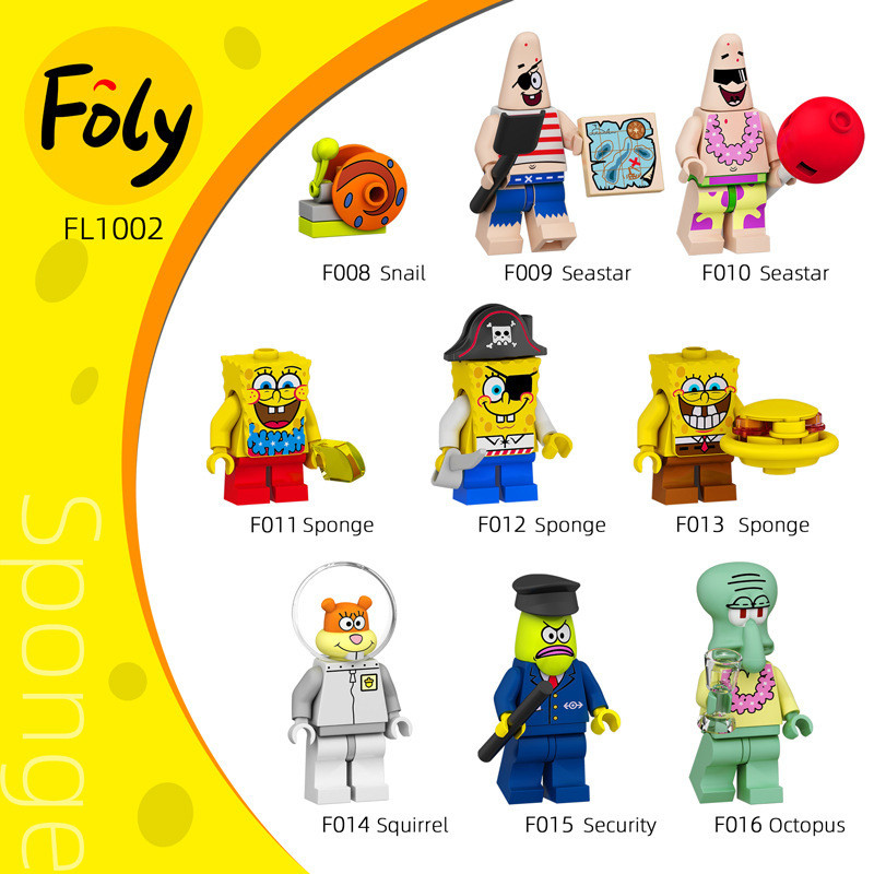 Educational toys for kids Small building block toy SpongeBob Patrick ...