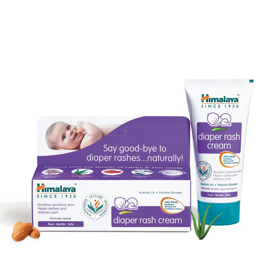 Himalaya Baby Diaper Rash Cream 50g - Heals rashes and relieves pain ...