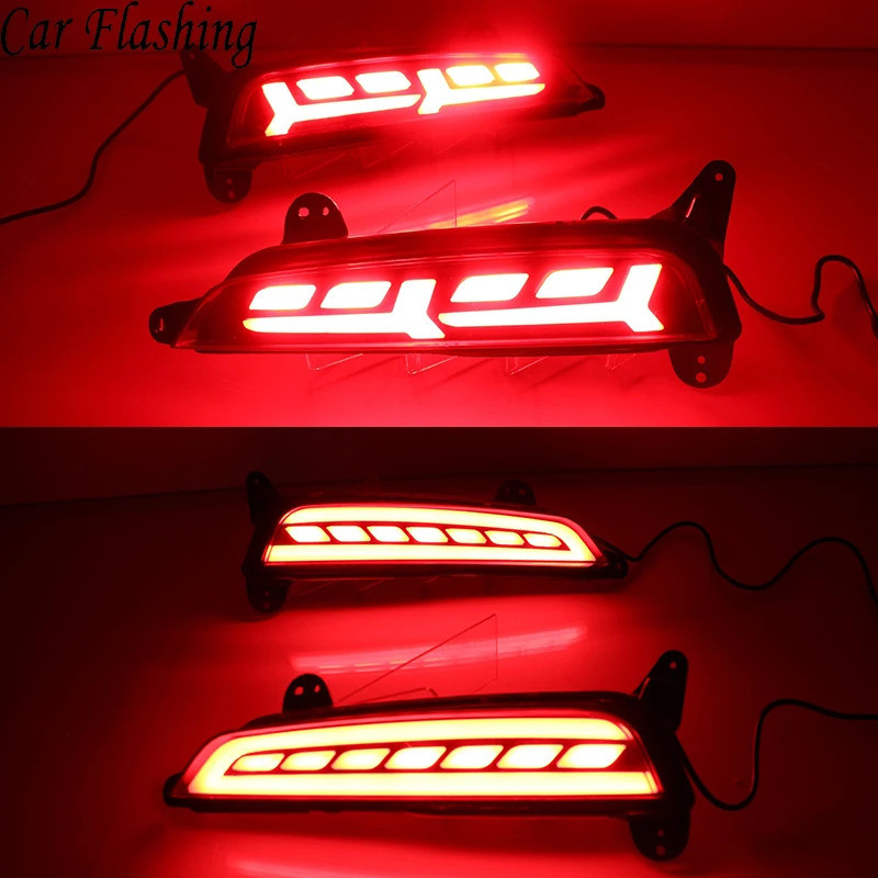 2PCS Led Reflector driving lights for Hyundai Creta IX25 2014 2015 2016 ...