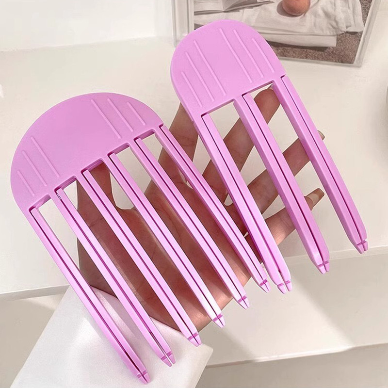 Fluffy Hair Roots Clips Comb Plastic Wind Sculpting Combs Natural ...