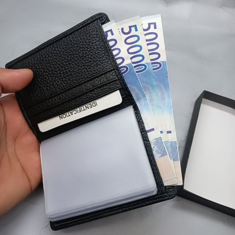 GENUINE LEATHER CARD WALLET GENUINE LEATHER ATM CARD WALLET MEN'S AND ...