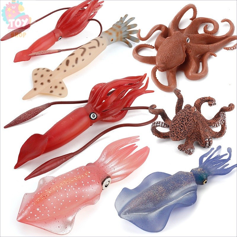 Children Science Education Cognitive Toys Simulation Sea Animal Squid ...