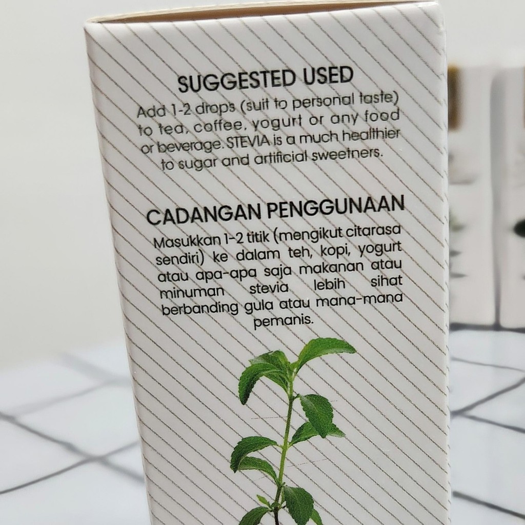 Stevia Ajmal (10 Botol) Original Natural Sweetener Zero Calories Stevia ...