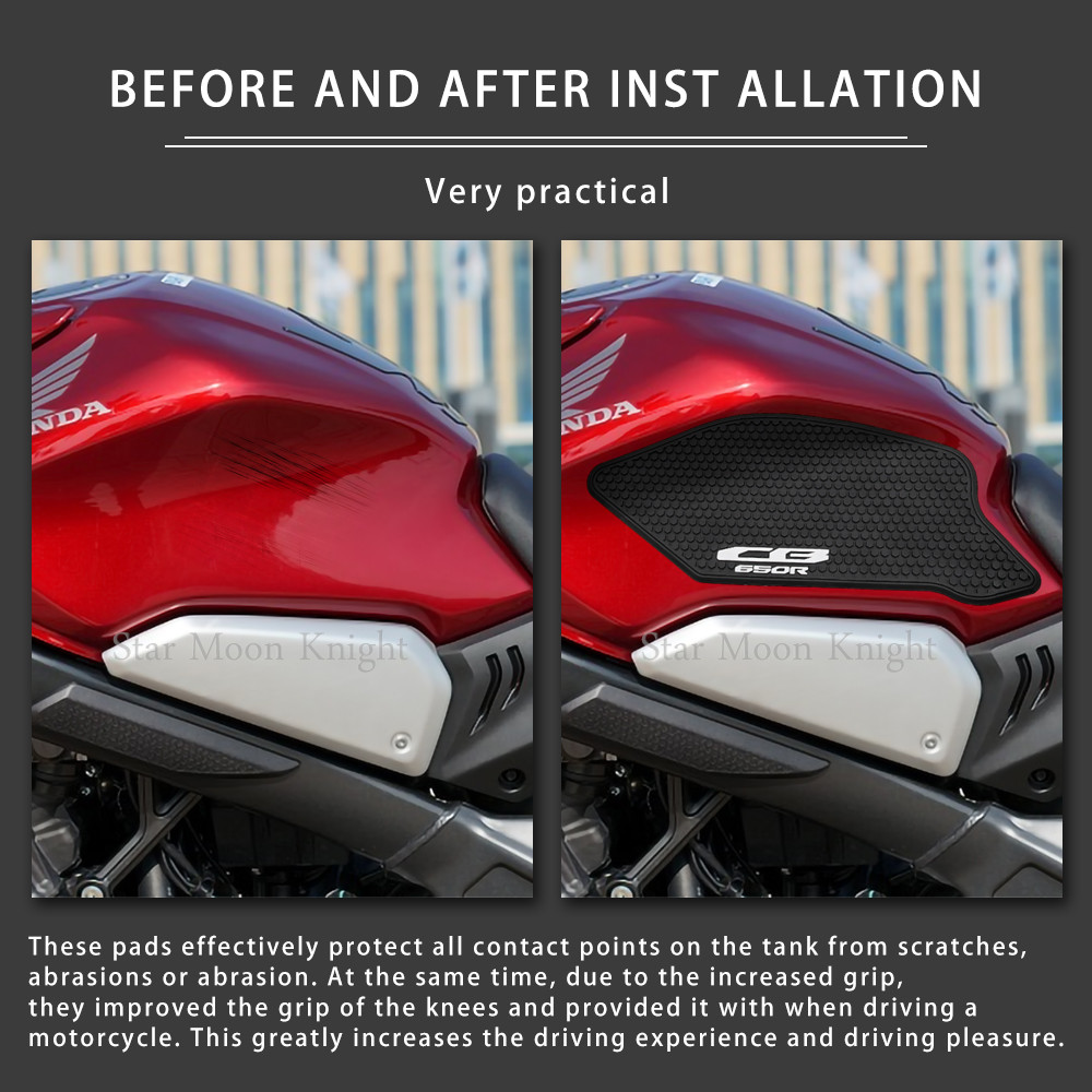 Tank Grip Pads For HONDA CBR650R CB650R 2019-2021 motorcycle Protector ...