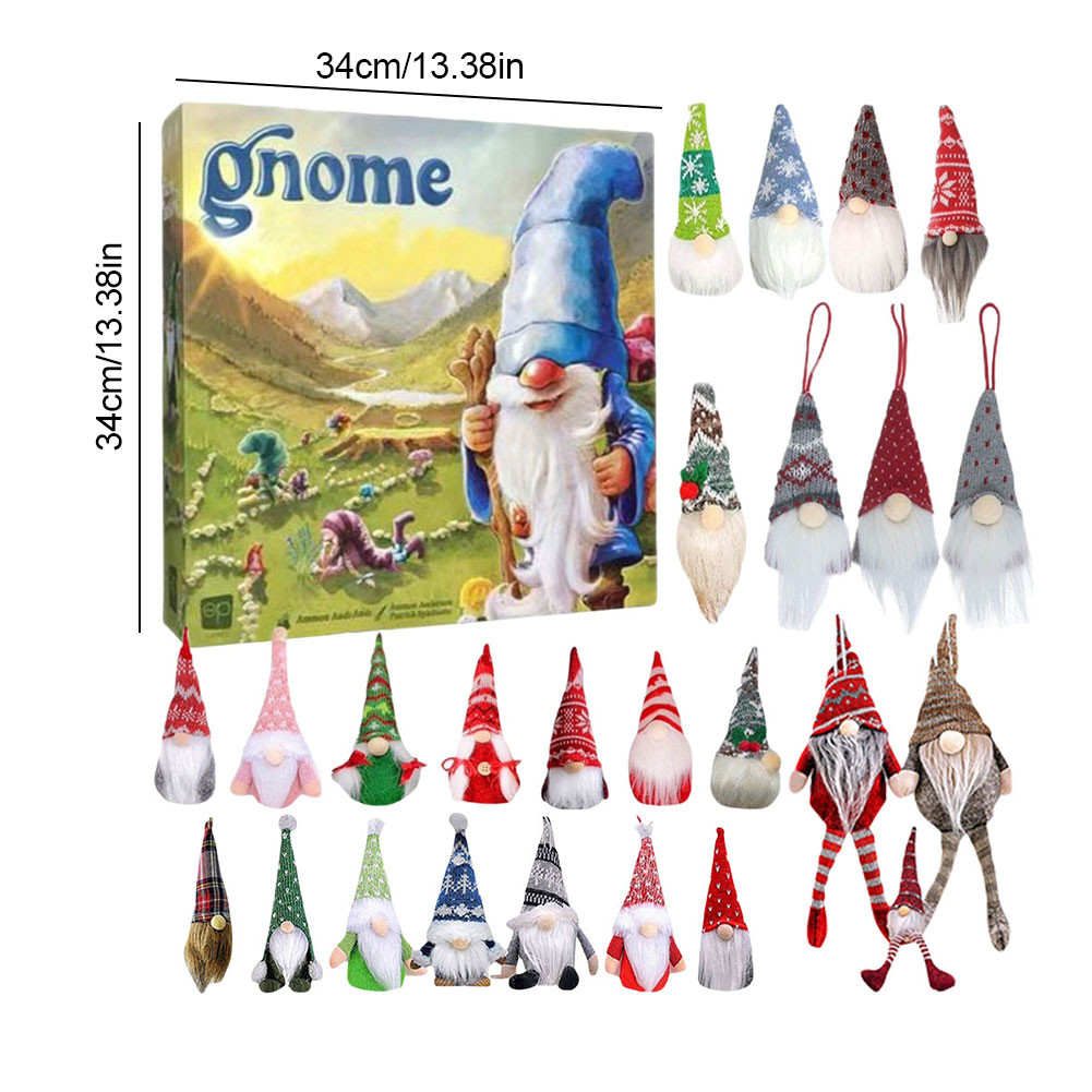 2024 Christmas Gnome Holidays Advent Calendar 24 Days Xmas Countdown ...
