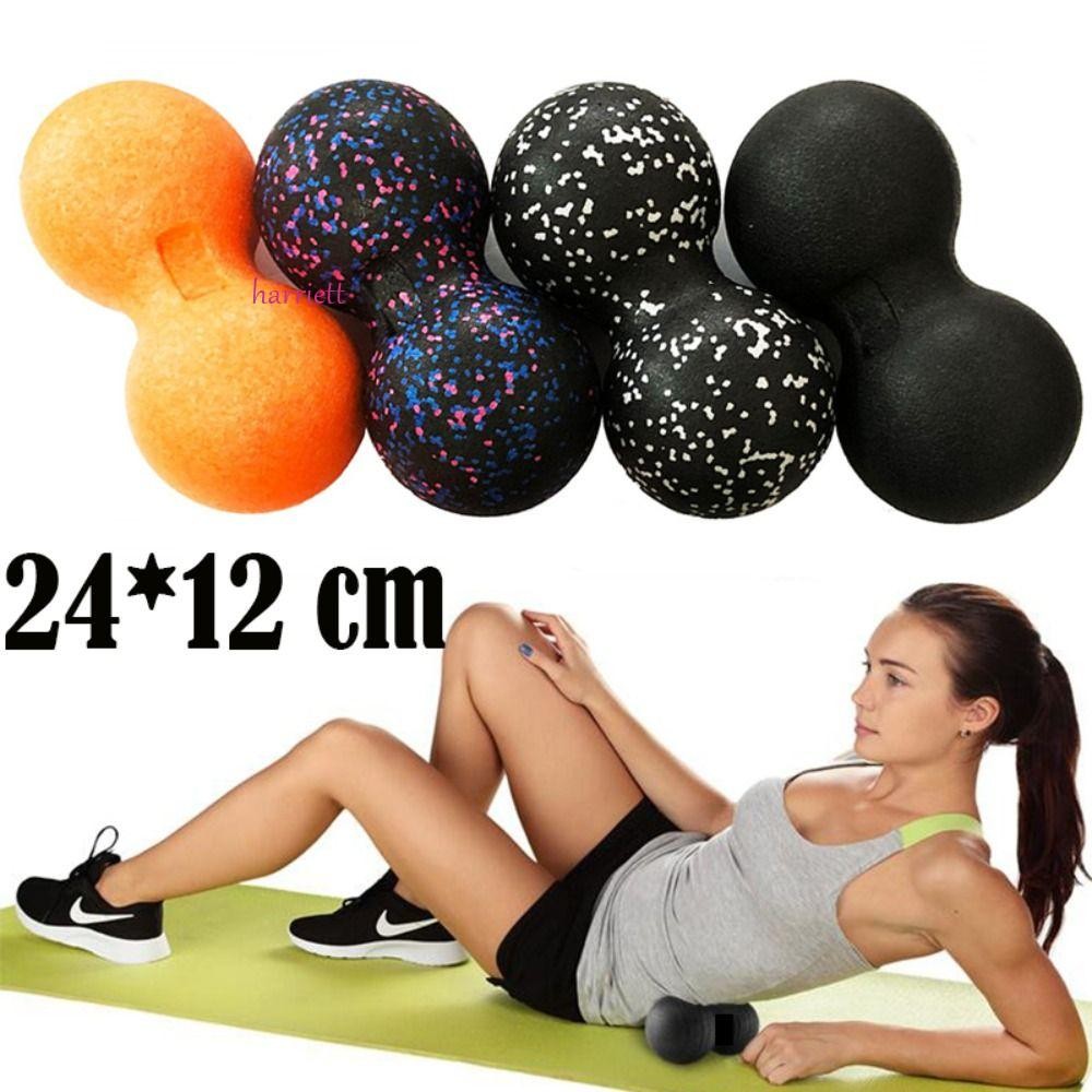 HARRIETT Peanut Massage Ball Double Ball EPP Myofascia Ball Physical Trigger Point Therapy ...