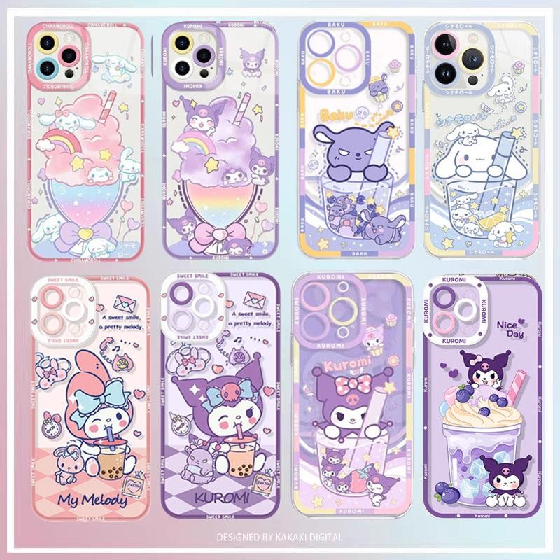 Casing For Redmi 14C 13 13C 4G 5G 12C 10C 9C 9T 9A 10 9 Kuromi Baku Cinnamoroll Sanrio Cute ...