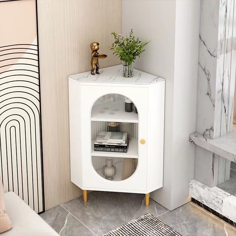 Nordic Corner Corner Cabinet Chest of Drawers Changhong Glass Modern ...
