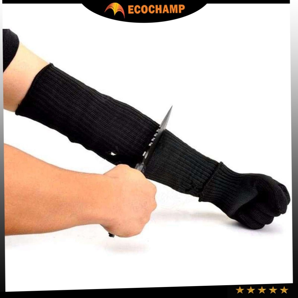 Anti Cut Proof Arm Sleeve (40cm / 20cm) Guard Bracer Work Safety Gloves ...