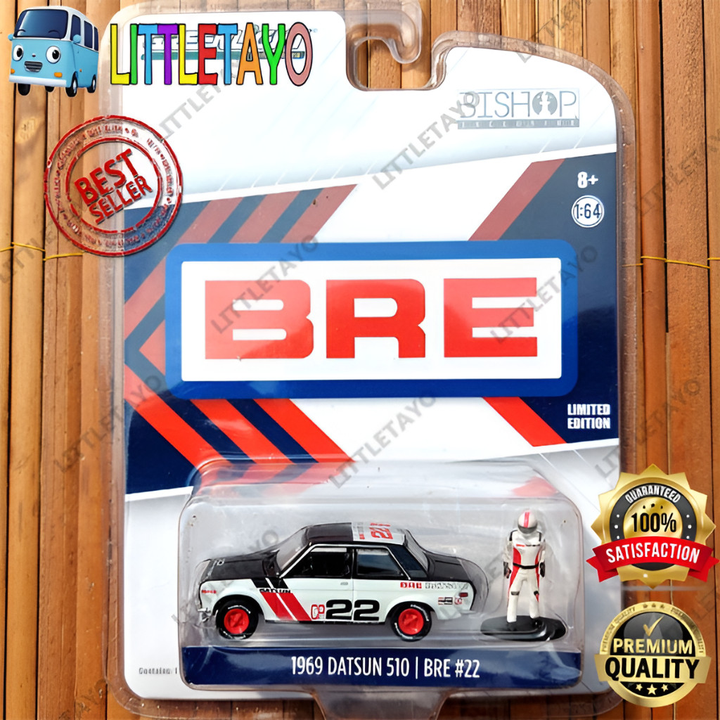 Greenlight 1969 Datsun 510 Bre 22 Green Machine Bishop Exclusive ...