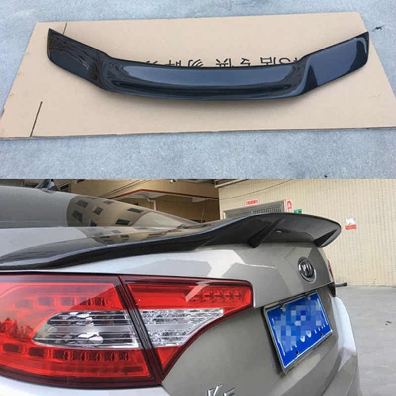 carbon fiber Unpainted Color Rear Trunk Boot Wing Rear Lip Spoiler For ...