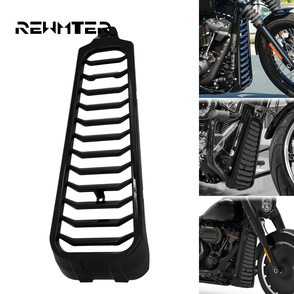 Motorcycle Front Chin Fairing Spoiler Frame Cover Gloss Black For ...