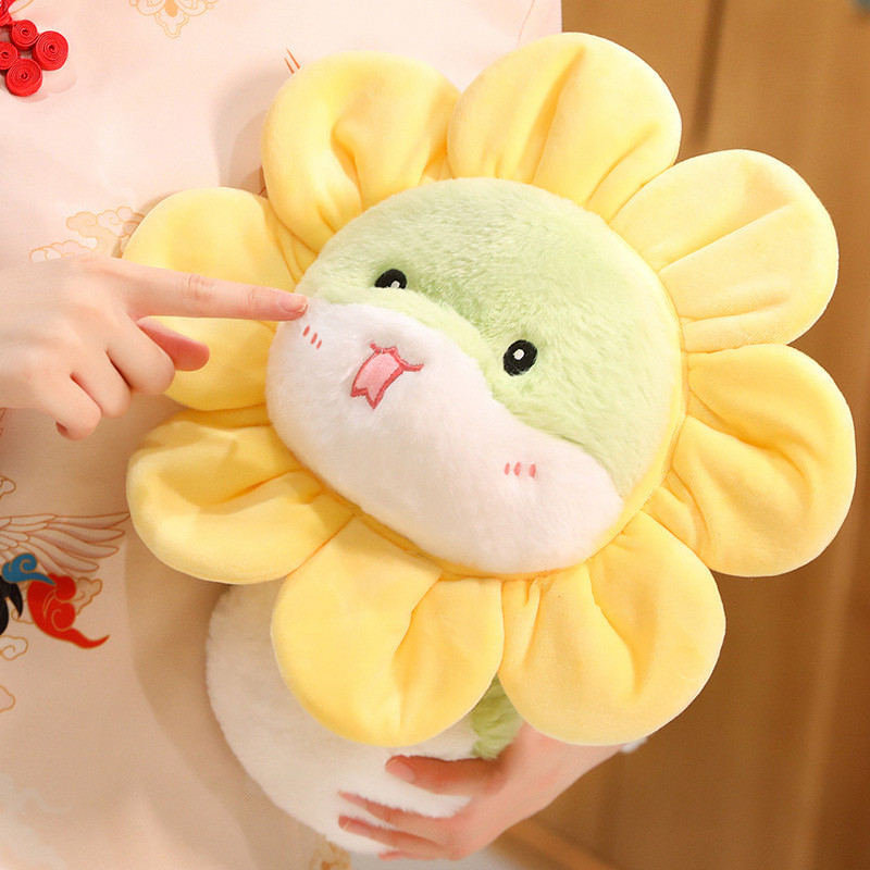 New Zodiac Year of the Snake Mascot Plush Doll Cute Sunflower Baby ...