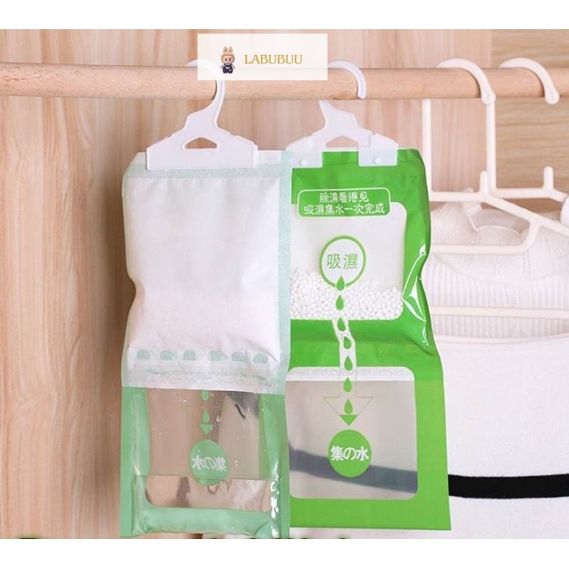 100g Hanging Dehumidifier Bag For Wardrobe Desiccant Hanging Absorber ...