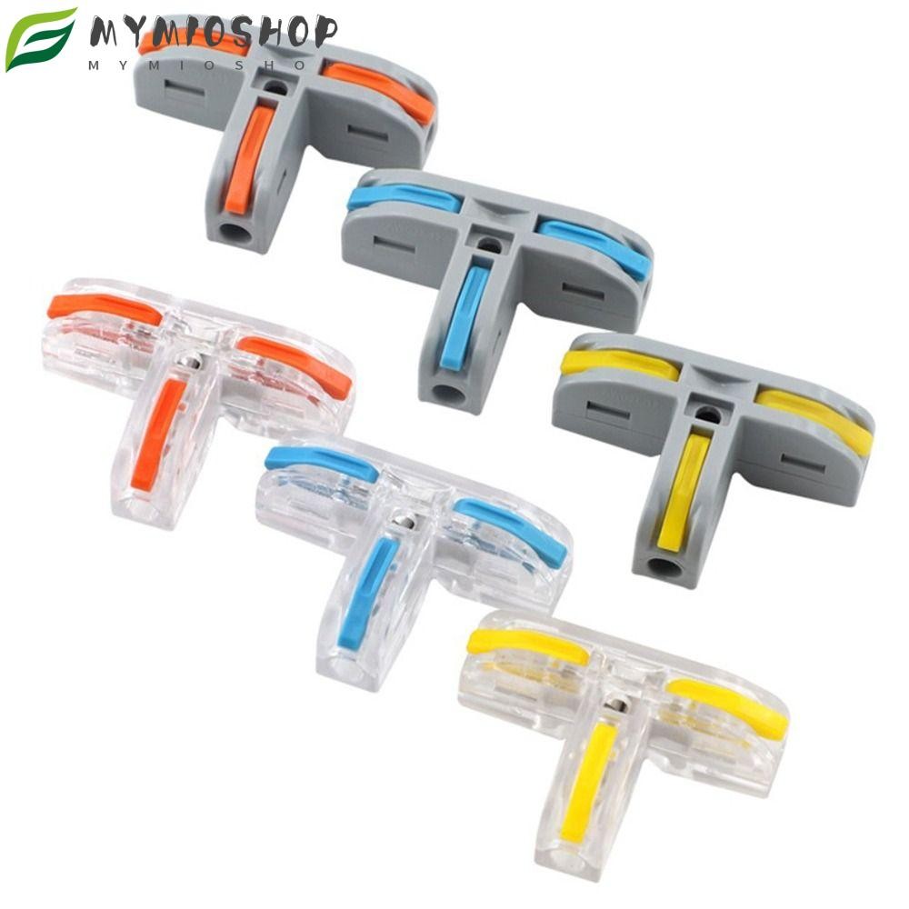 MIOSHOP Quick Terminal Block, Universal Compact T Type Wire Connector ...
