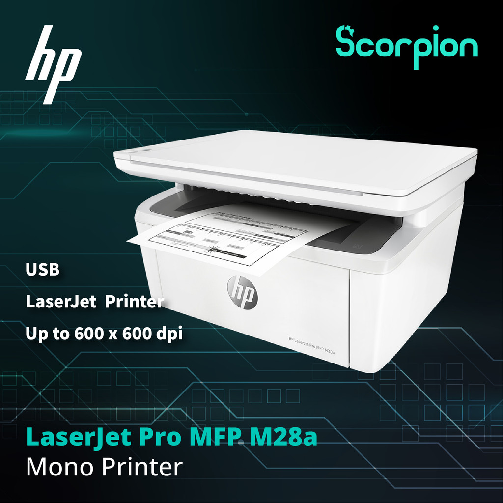 HP LaserJet Pro MFP M28a Mono Printer | Shopee Malaysia