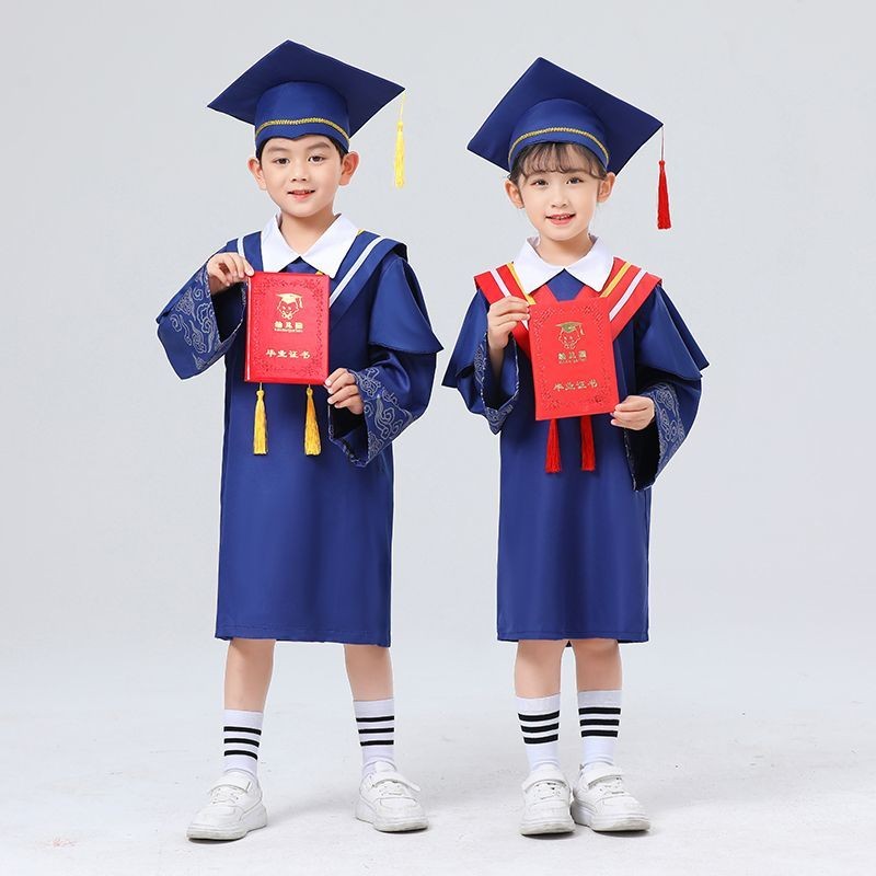Children's Doctoral Uniform Kindergarten Doctoral Uniform Graduation ...
