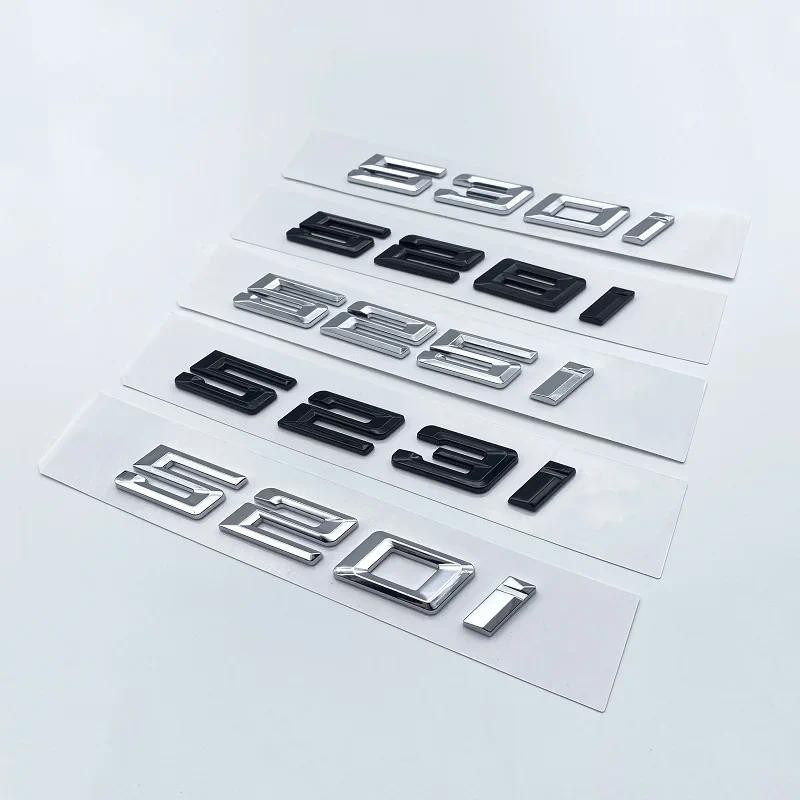New Font Numbers Letters 520i 523i 525i 530i 535i 540i ABS Emblem for ...