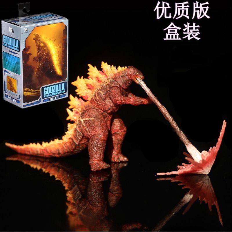 Soft Gum Monster Godzilla Series Figure Model 2019 Red Lotus Godzilla 2 ...