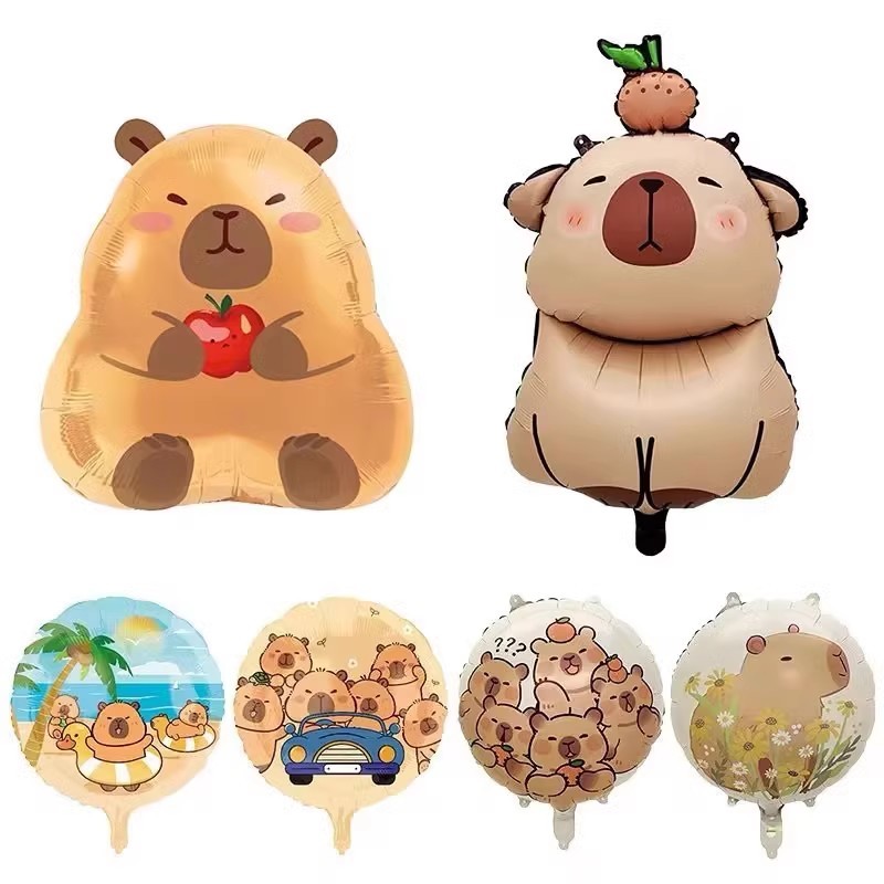 Cartoon Capybara Aluminium Film Balloon,Children's Party Decoration ...