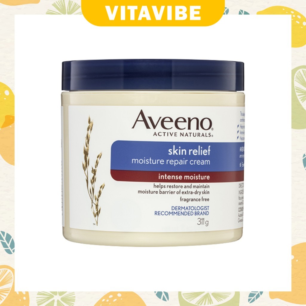 Aveeno Intense Moisture Skin Relief Repair Cream (311g) | Shopee Malaysia