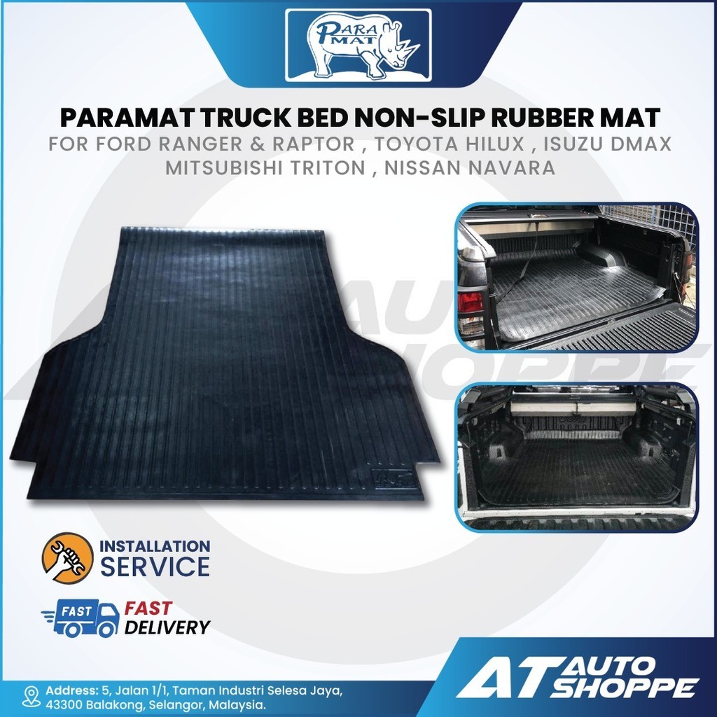 Paramat Truck Bed Non-Slip Rubber Mat For Ford Ranger Raptor Toyota ...