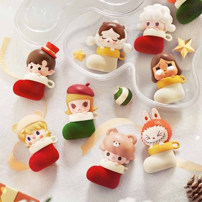 [Genuine] POPMART POP BEAN Christmas stockings series Mini SKUULLPANDA ...