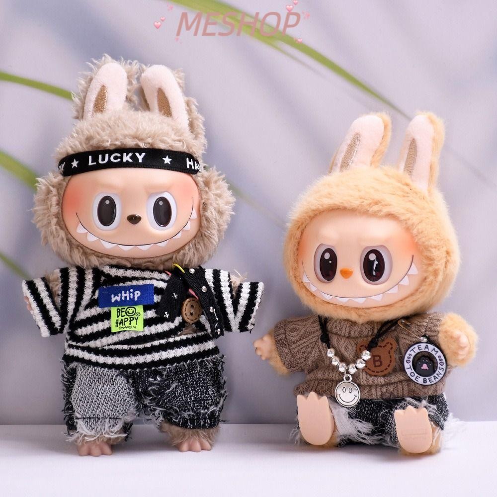 ME-BEAUTY Labubu Doll Clothes, Hand-made Replacement Labubu Striped ...