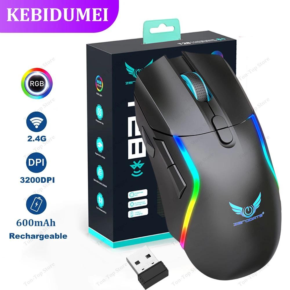 Wireless Mouse 2.4G RGB Mouse Esports Gaming Mouse 3200DPI 8 Buttons ...