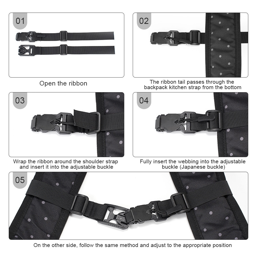 [Hotbrand.my] Backpack Chest Strap with Magnetic Buckle Backpack ...