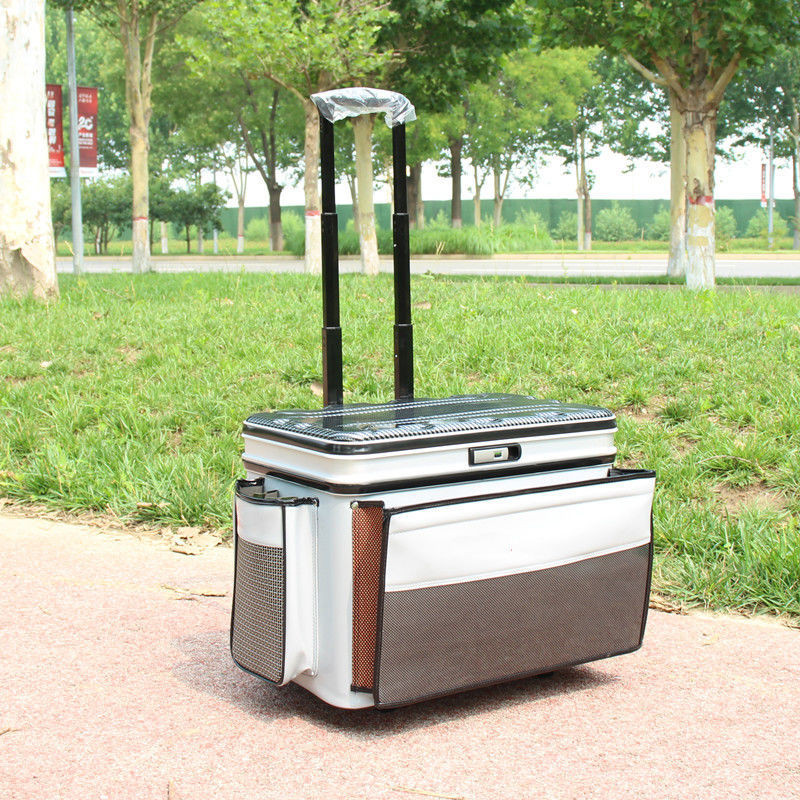 New Hard Cover Trolley Fishing Bucket Multifunctional Big Wheel Trolley ...