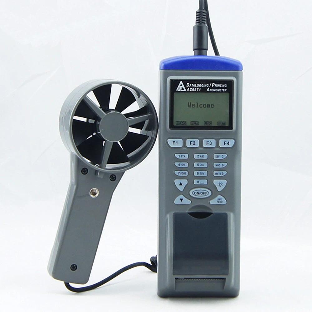 AZ 9871 Anemometer Data Logger Printer,Measure the Air Speed, Air ...