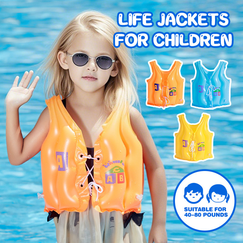 Baby Swimming Rings Thicken Float Life Jacket Kids Infant Inflatable ...