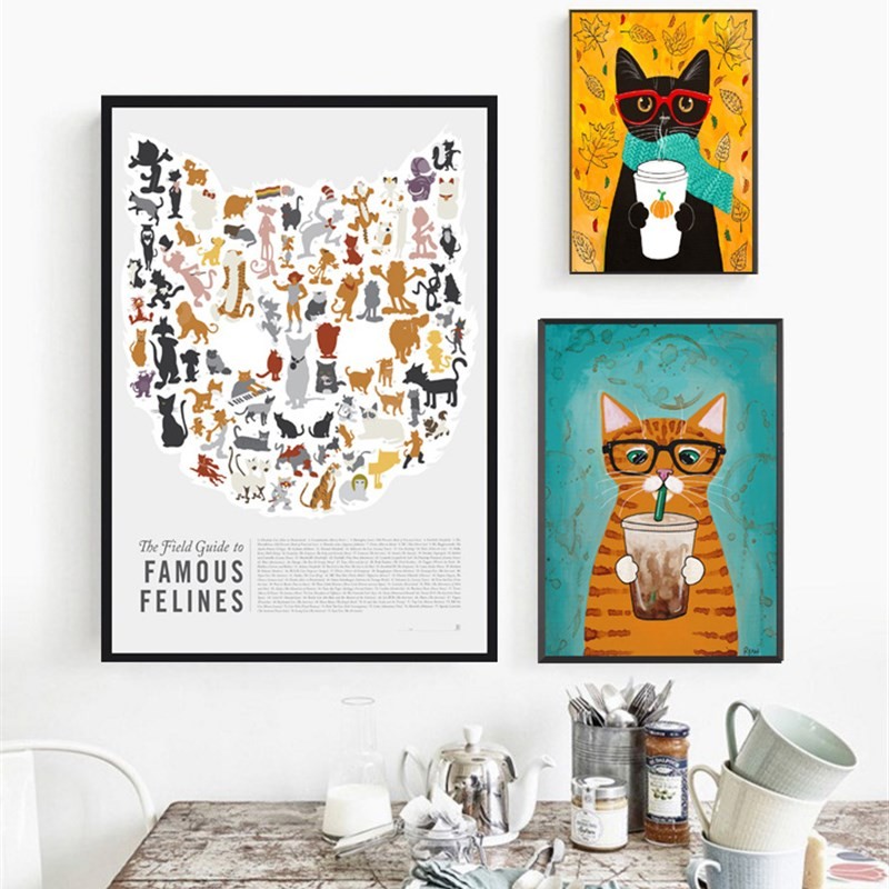 Lukisan Hiasan dengan Bingkai Seni Dinding Pastoral Segar Moden Lukisan ...