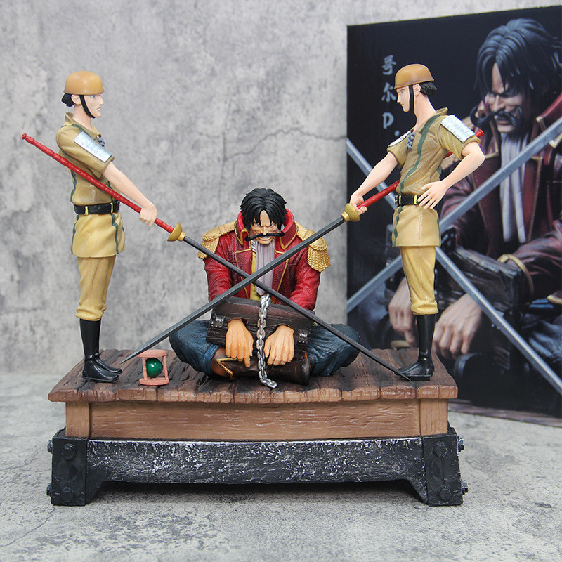 ONE PIECE Roger Execution Platform PVC Figure with Soldiers Anime Scene ...
