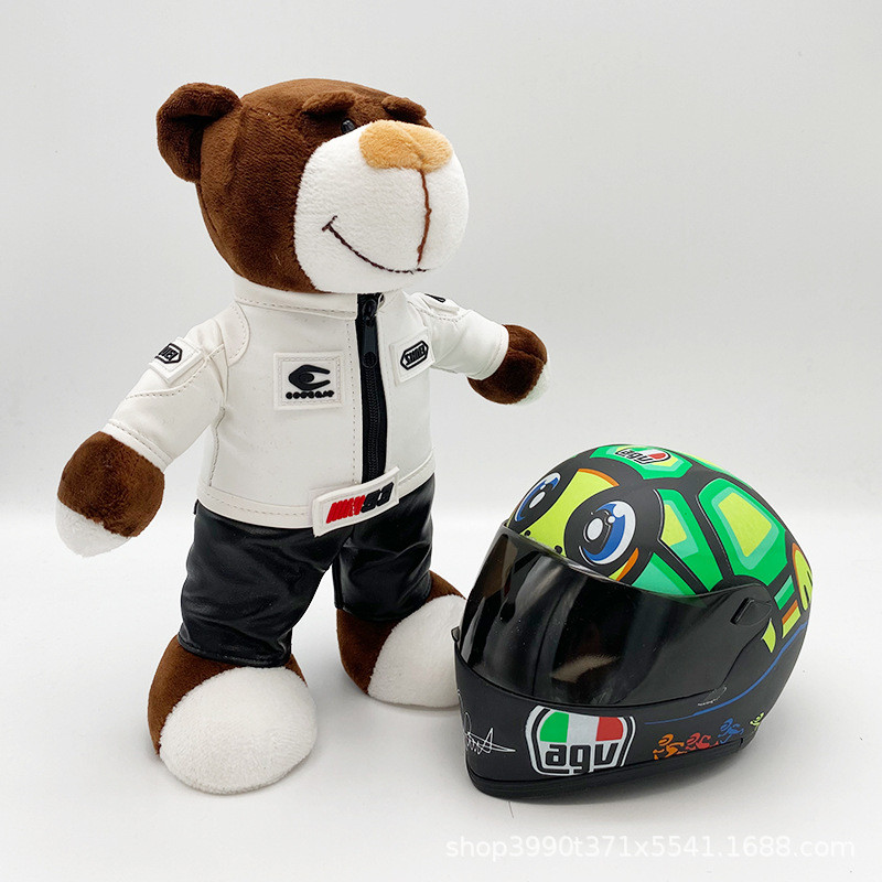 Motorcycle Helmet Bear AGV Motorcycle BMW Rally Bear Racing Machine Repair Bear Motorcycle Tail ...