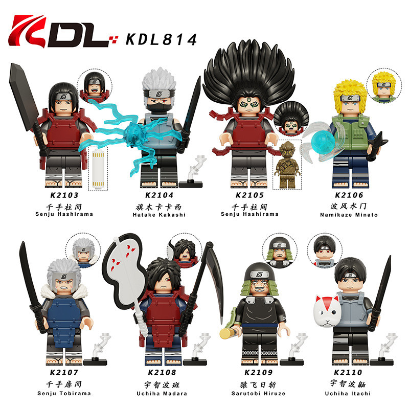 Naruto Series Hashirama Senju Madara Uchiha Mini Building Blocks for ...