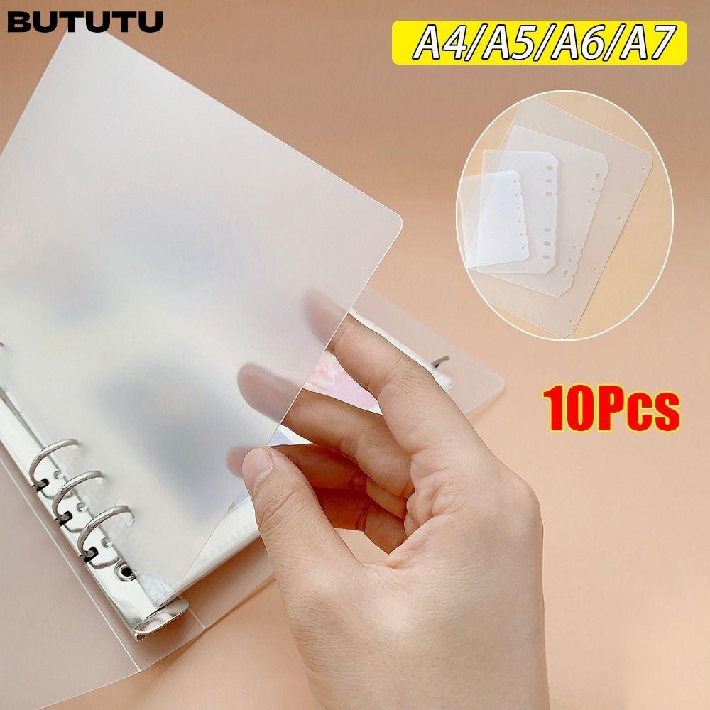 BUTUTU 10Pcs Notebook Divider, Matte Stationery Accessories Inner Paper ...