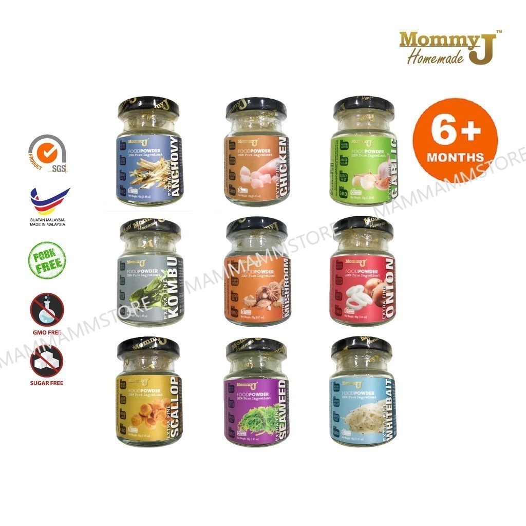 Mommy J Homemade Baby Extra Fine Food Powder 20g/35g/40g for 6 months+ ...
