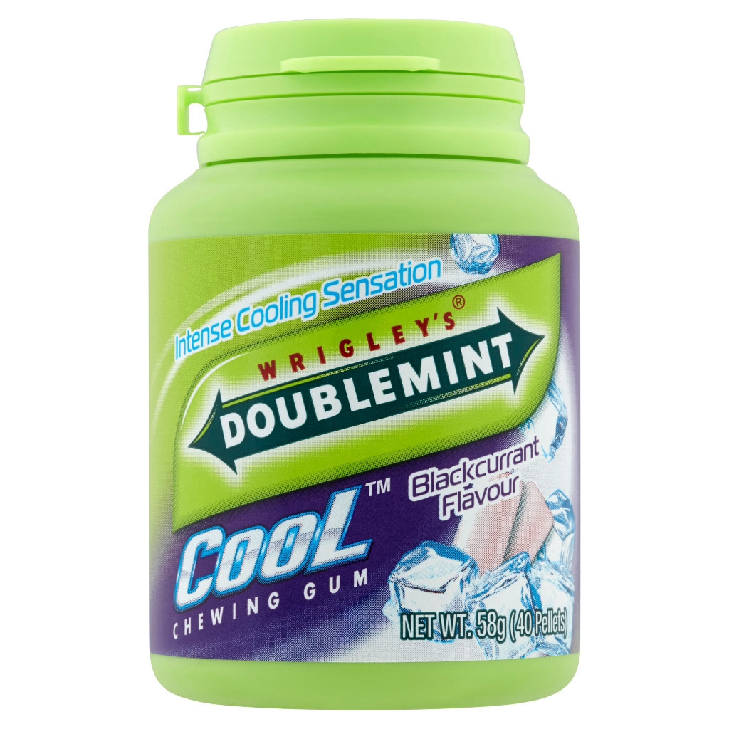 Wrigley's Doublemint Chewing Gum Cool Blackcurrant Flavour (58g ...